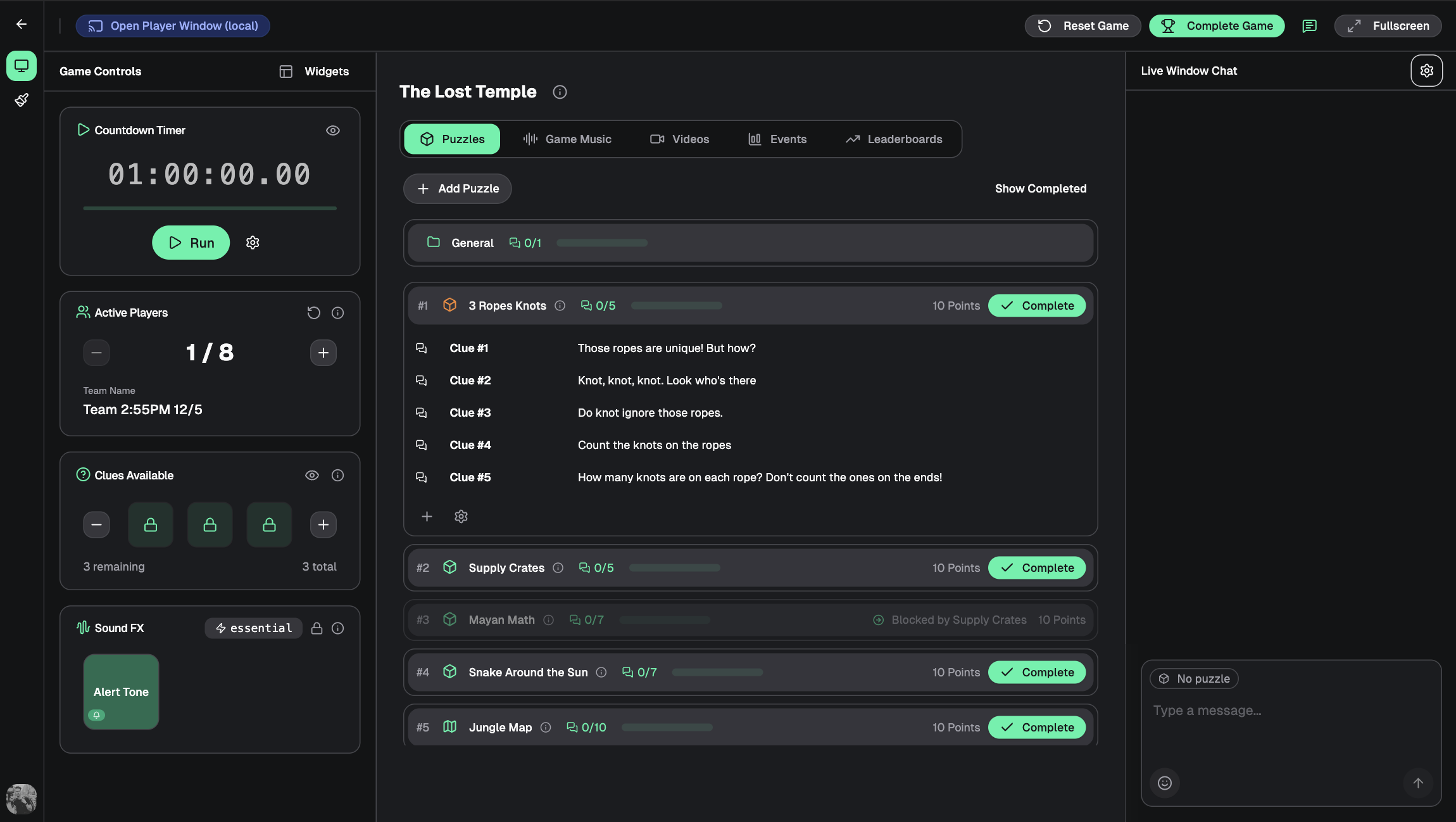 Free Gamemaster Software for Escape Rooms - Escape Room S... | Escape ...